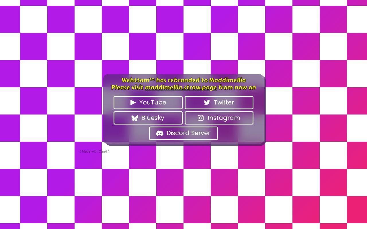 Wehttam's Cool Carrd